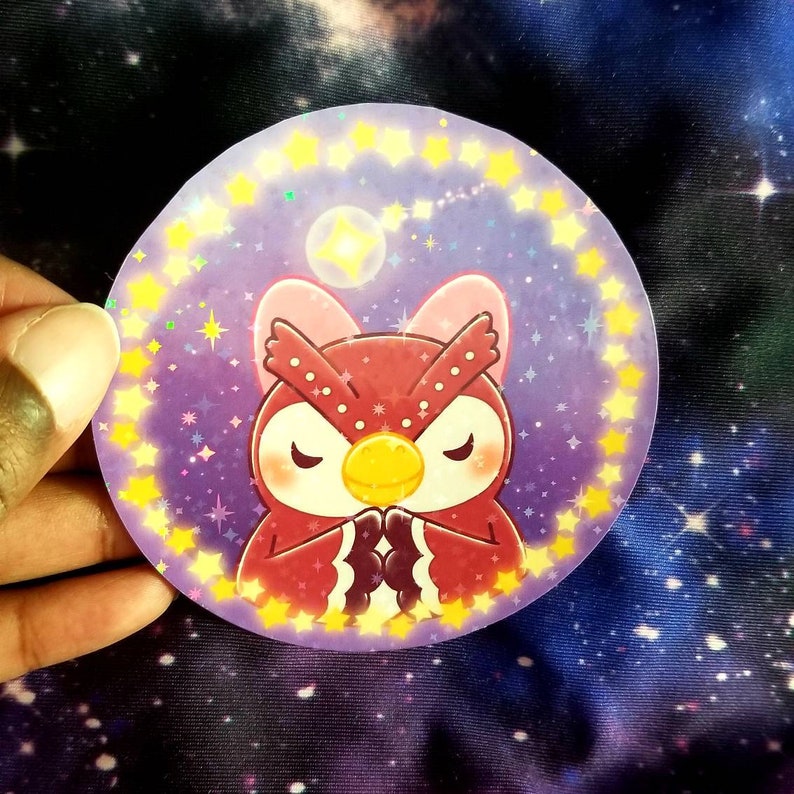 Celeste Shooting Star Vinyl Sticker Holographic Sticker - Etsy