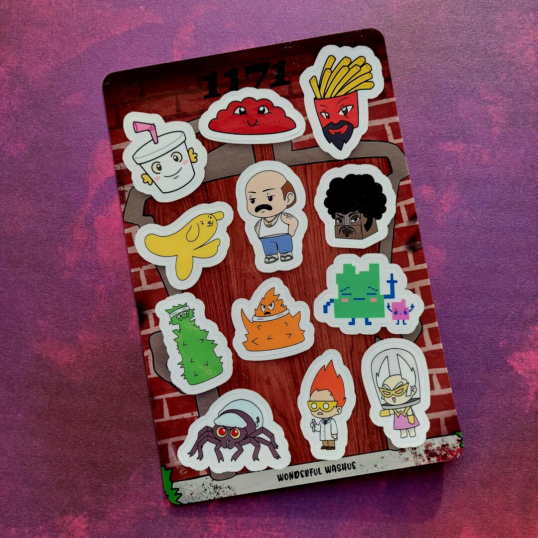 ATHF Characters Glossy Sticker Sheet - Etsy