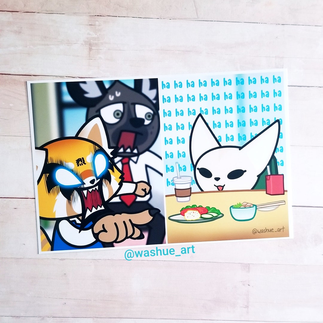 Retsuko Yelling at Fenneko Meme 4x6 Inch Glossy Print - Etsy