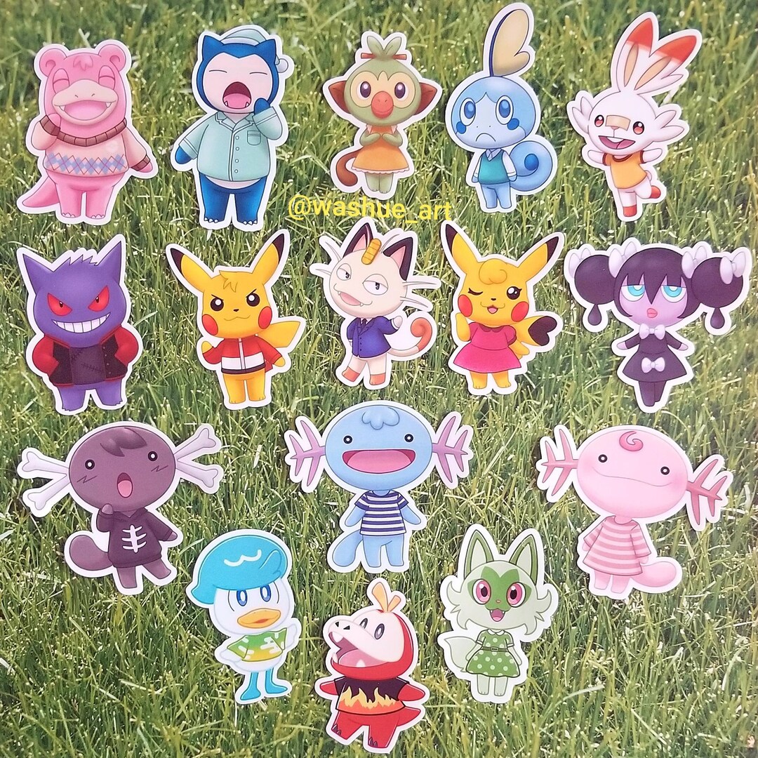 Pokemon Villager Vinyl Stickers | Animal Crossing Stickers - Etsy