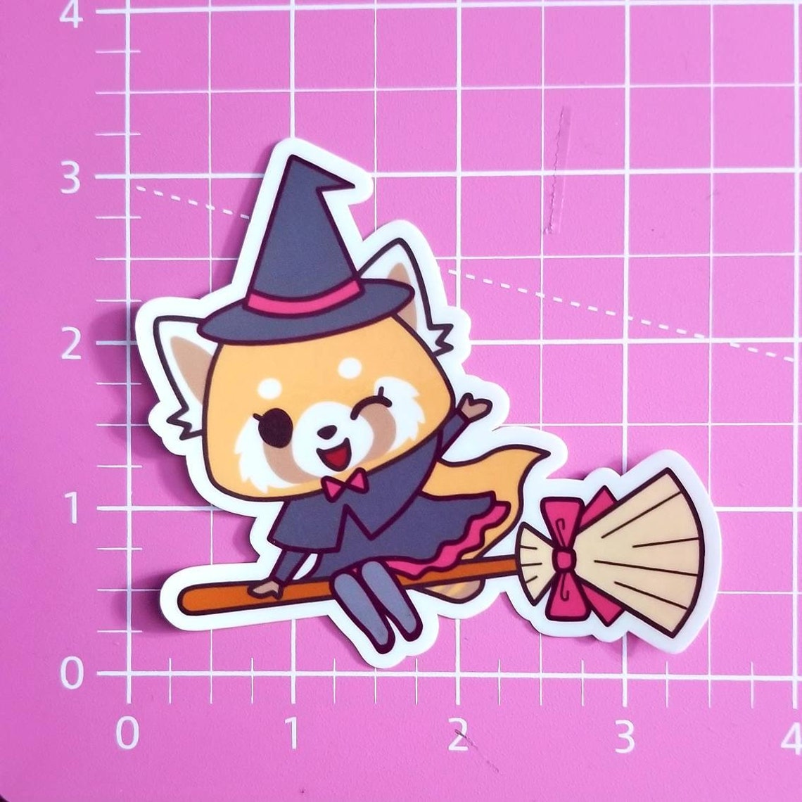 Halloween Retsuko Vinyl Sticker Red Panda Sticker Cute - Etsy