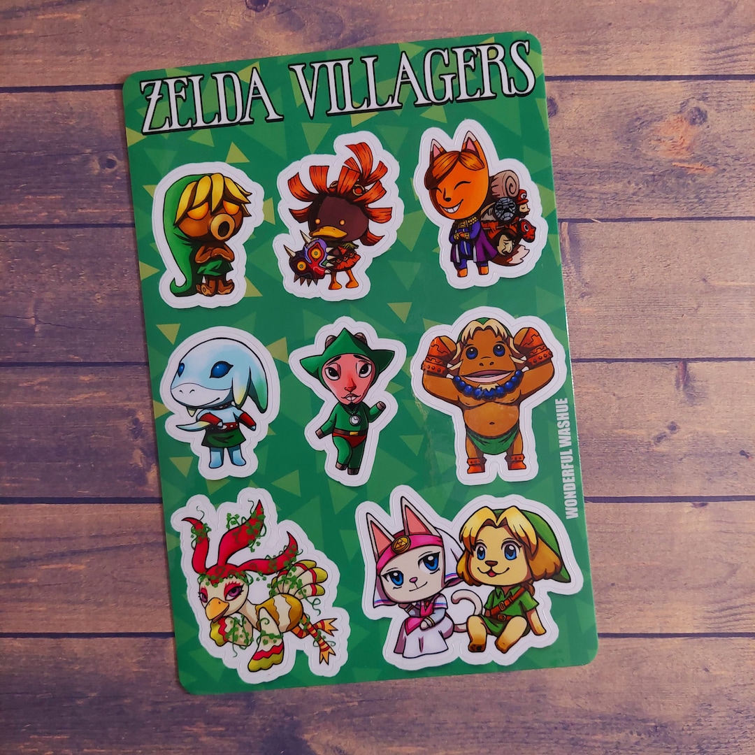 Zelda Villagers Glossy Sticker Sheet - Etsy