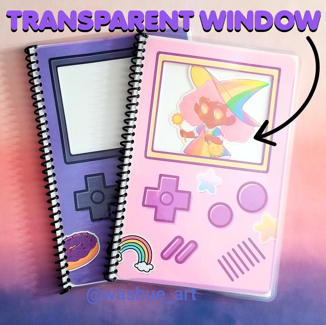 Handheld Game Ita Sticker Book Reusable Sticker Book - Etsy