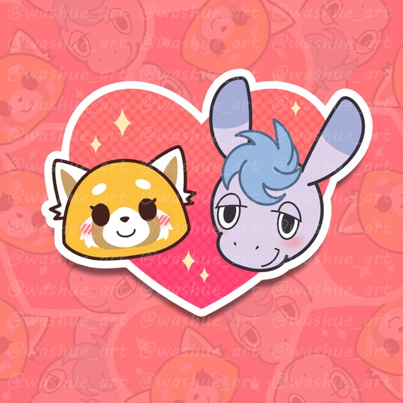 Retsuko X Tadano Vinyl Sticker | Etsy