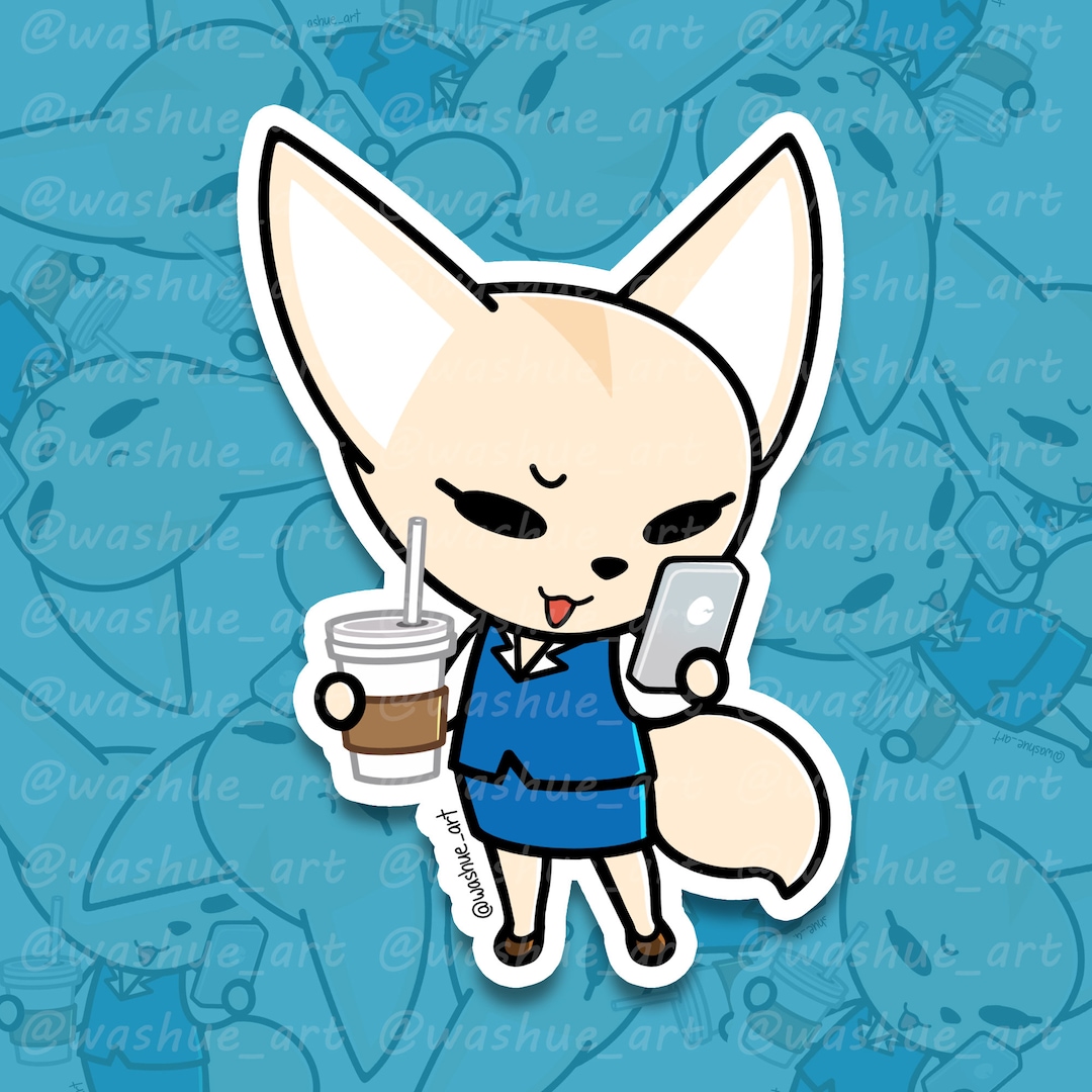 Fenneko Vinyl Sticker - Etsy