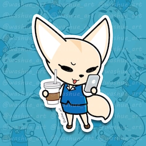 Fenneko Vinyl Sticker - Etsy