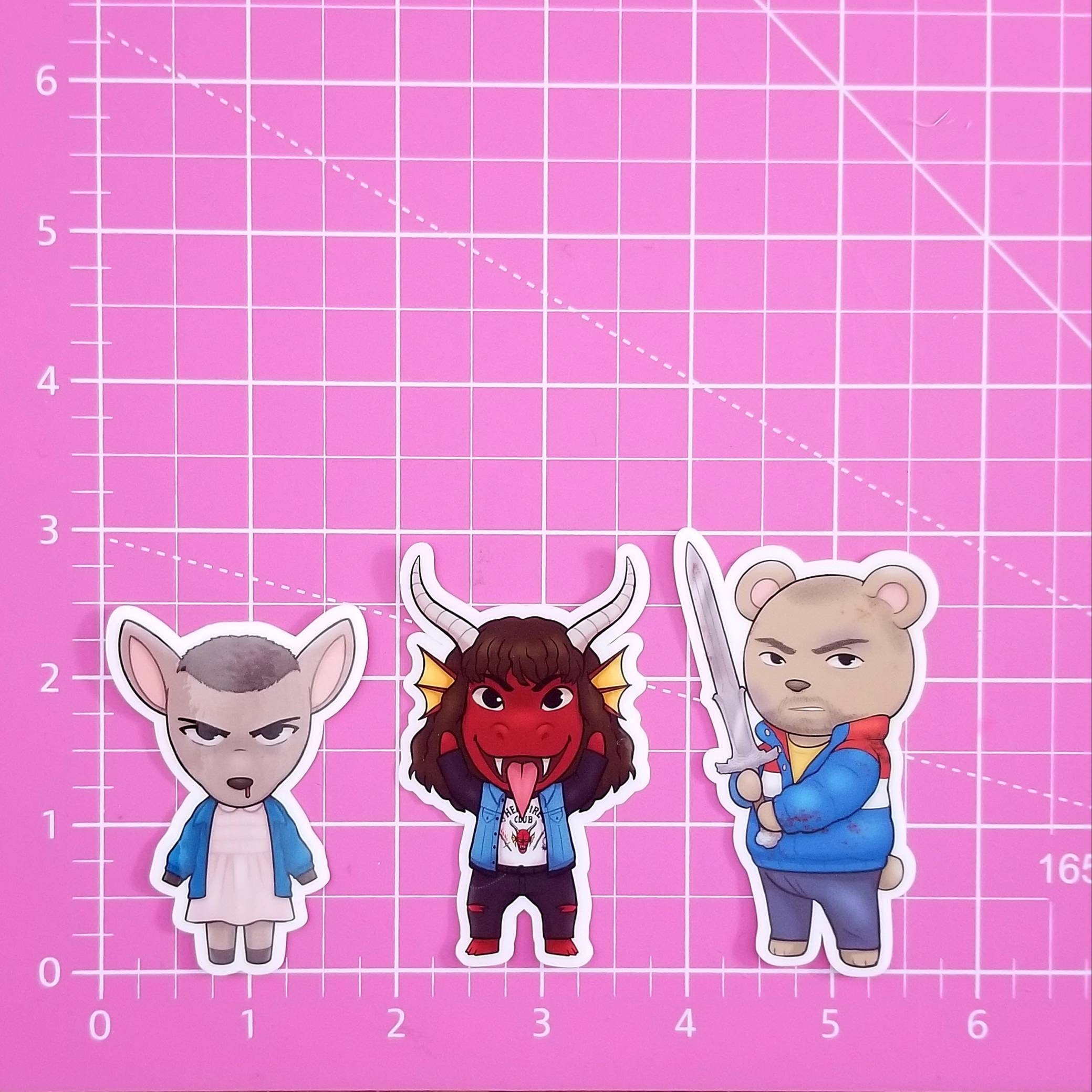 Stranger Things Villager Stickers Animal Crossing - Etsy Ireland