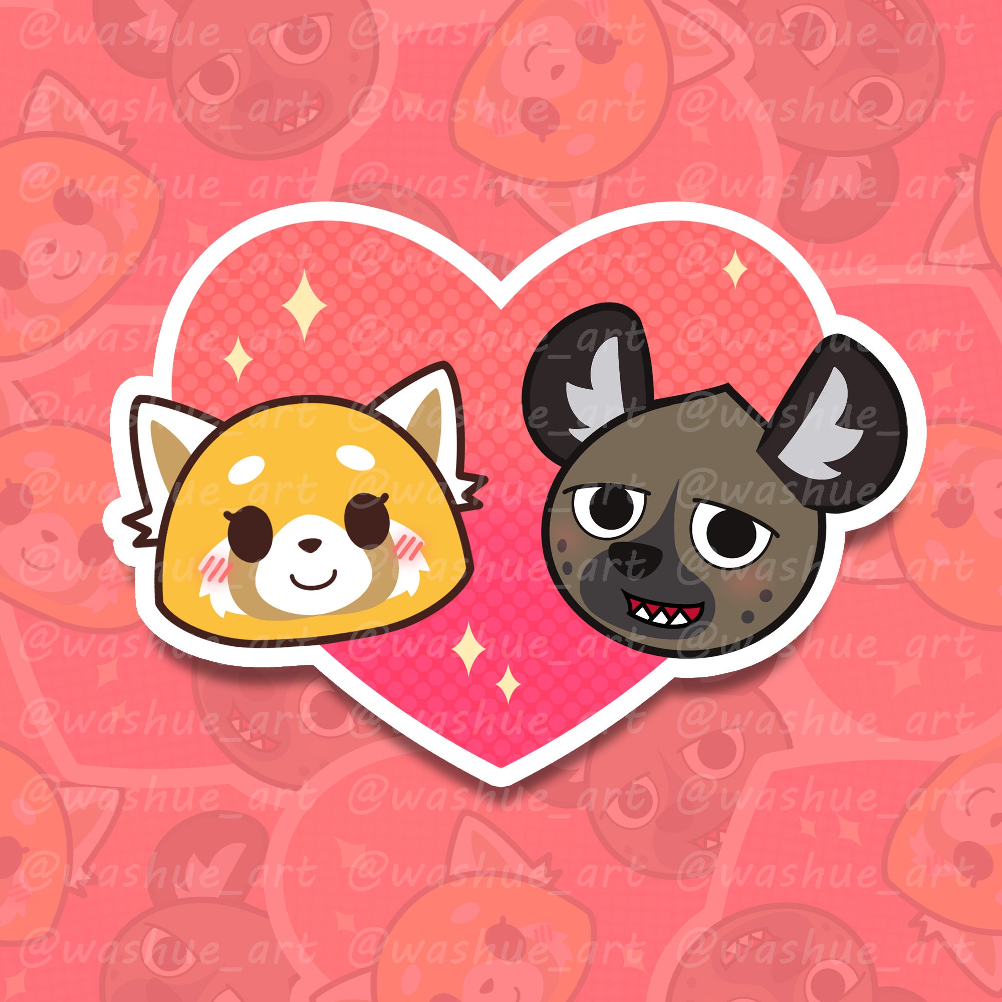 Retsuko X Haida Vinyl Sticker - Etsy