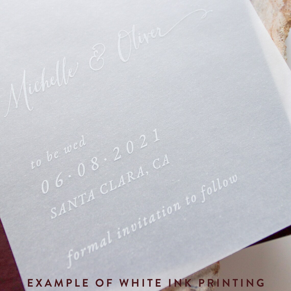 Modern Translucent Vellum Wedding Invitation Minimal Wedding | Etsy