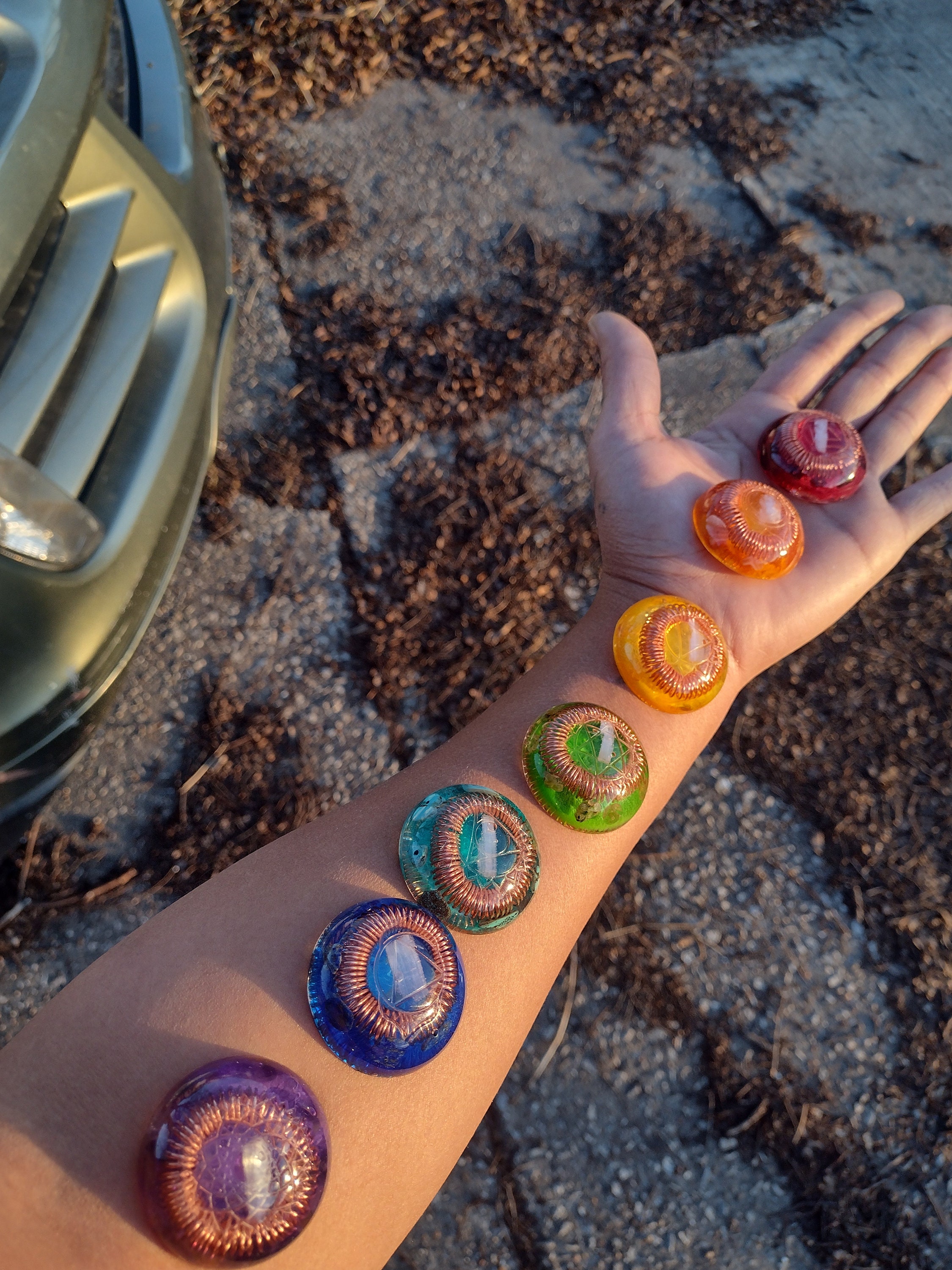 Chakra ORGONITE Chembusters Set EMF Protection Crystal and - Etsy