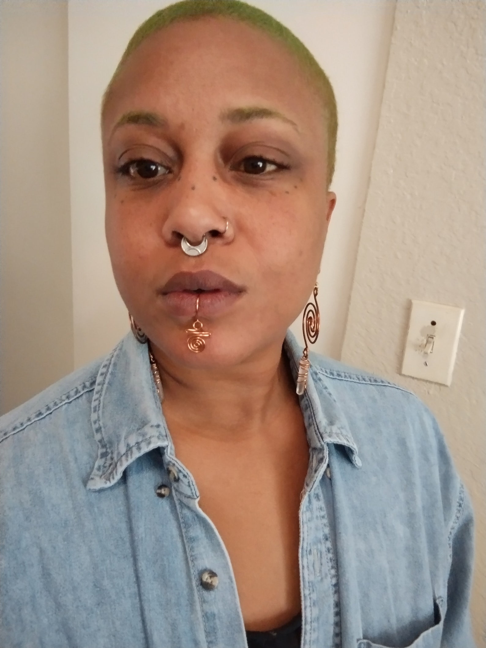 Yemaya Goddess Lip Cuff adjustable Lip Cuff NO PIERCING - Etsy