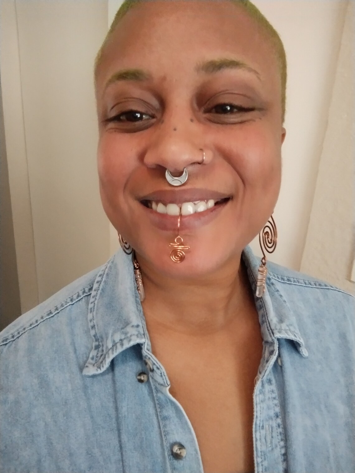 Yemaya Goddess Lip Cuff adjustable Lip Cuff NO PIERCING - Etsy