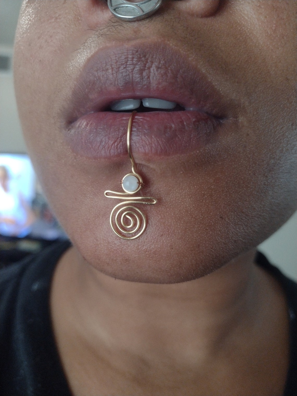 Yemaya Goddess Lip Cuff adjustable Lip Cuff NO PIERCING - Etsy