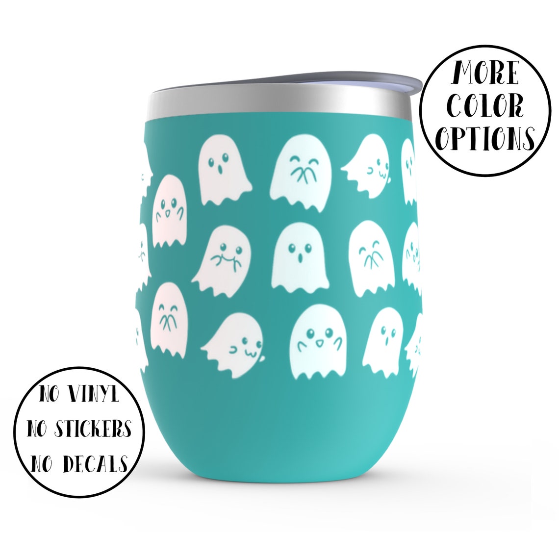 Cute Ghost Face Custom Wine Tumbler Spooky Season Horror Wine - Etsy