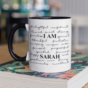 Personalized Name I Am Coffee Mugs, Inspirational Quotes Custom Coffee ...