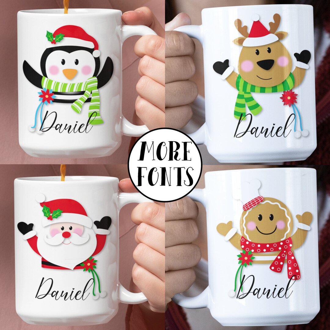Personalized Kids Christmas Gifts Secret Santa Coffee Mug, Holiday Gift ...