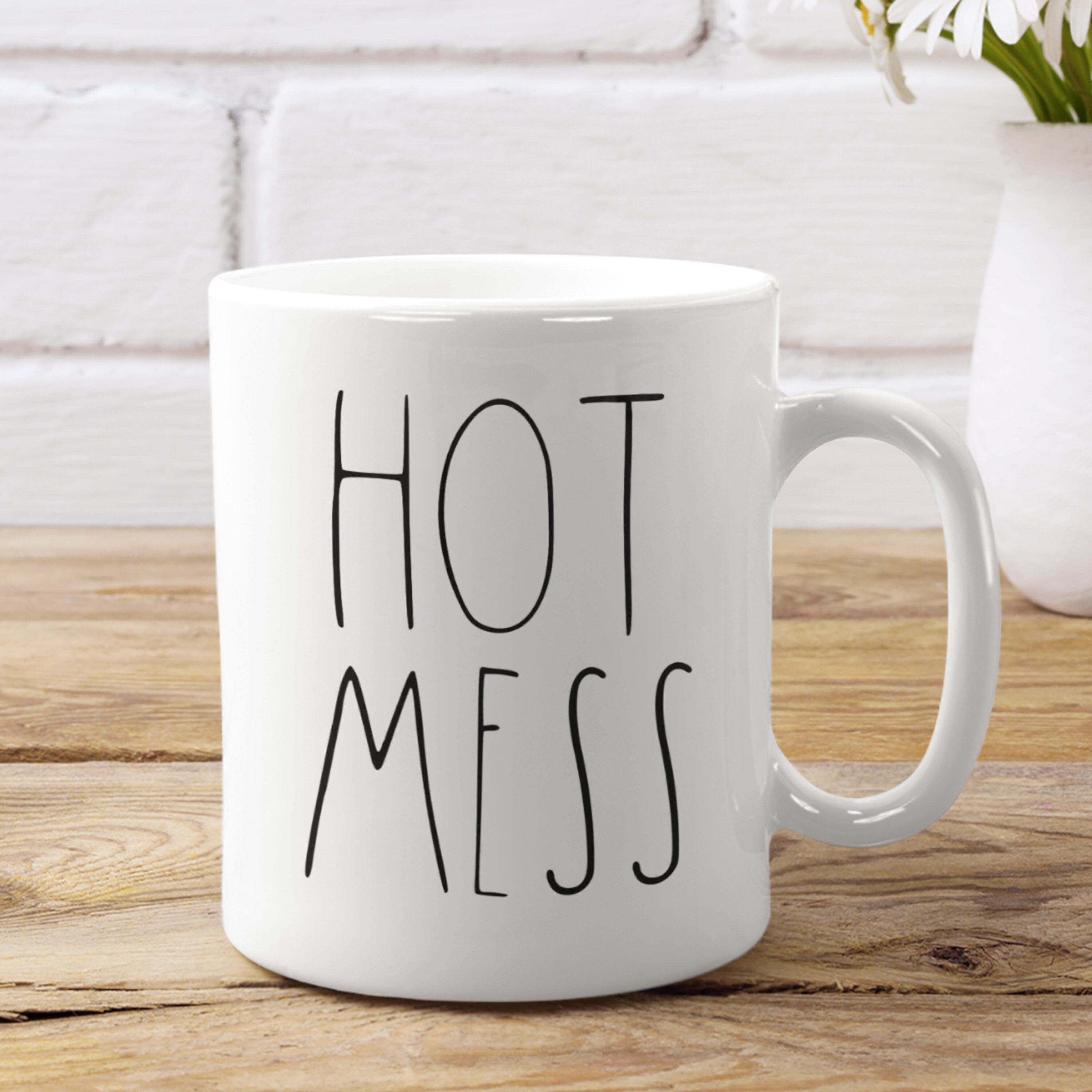Rae Dunn Hot Mess, Coffee Mugs Gifts for Her, Inspirational Quotes ...