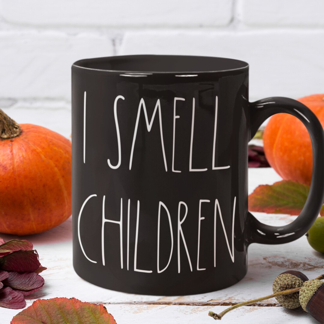 I Smell Children Rae Dunn Font Mugs, Rae Dunn Inspired Halloween Mugs ...
