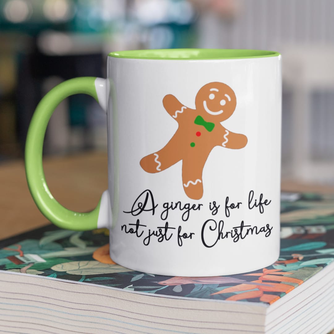 Gingers Are for Life Christmas Mug, Ginger Bread Man Holiday Mugs, Gingerbread Stocking Stuffers ...
