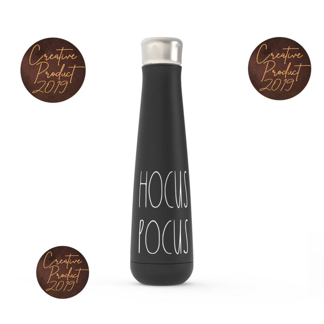 Hocus Pocus Custom Water Bottle, Rae Dunn Font Spooky Flask, Funny ...