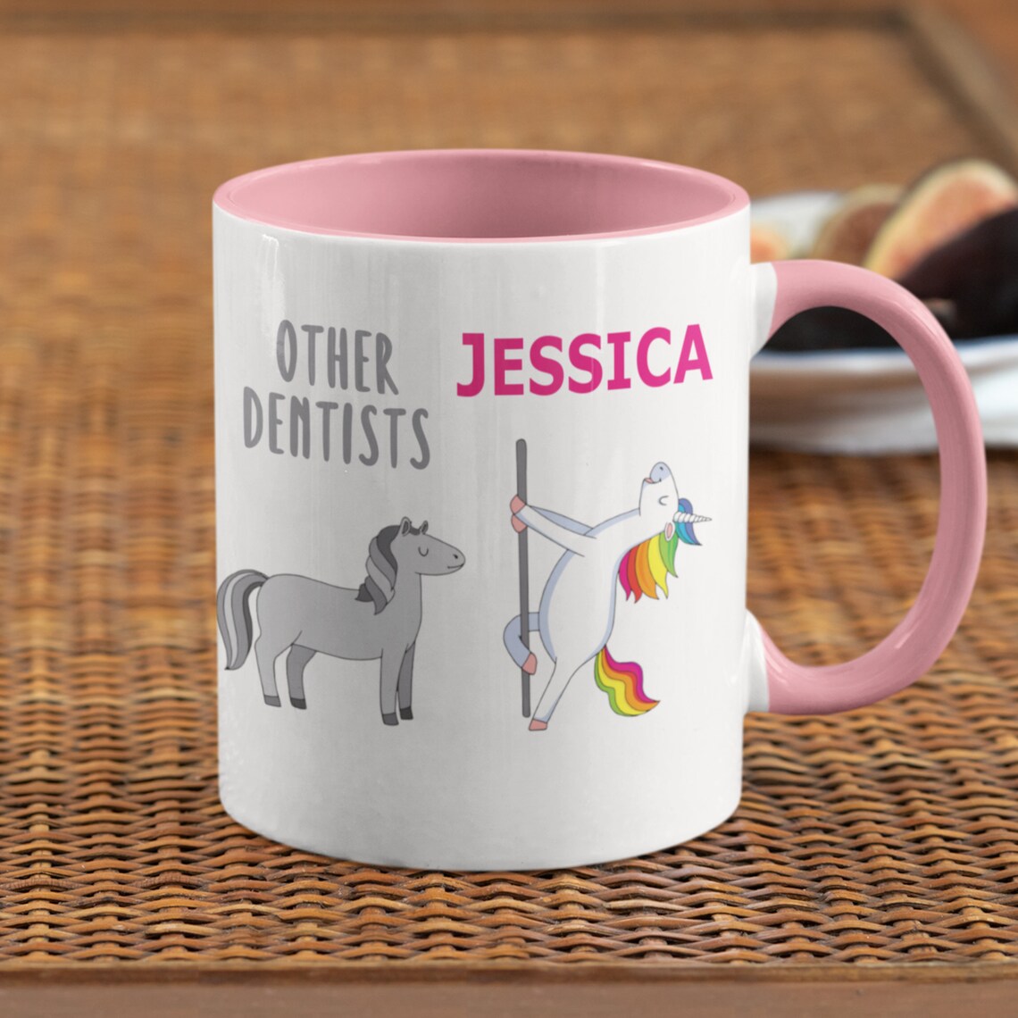 Dentist Unicorn Coffe Mug Custom Name Dentist Gift Dental - Etsy