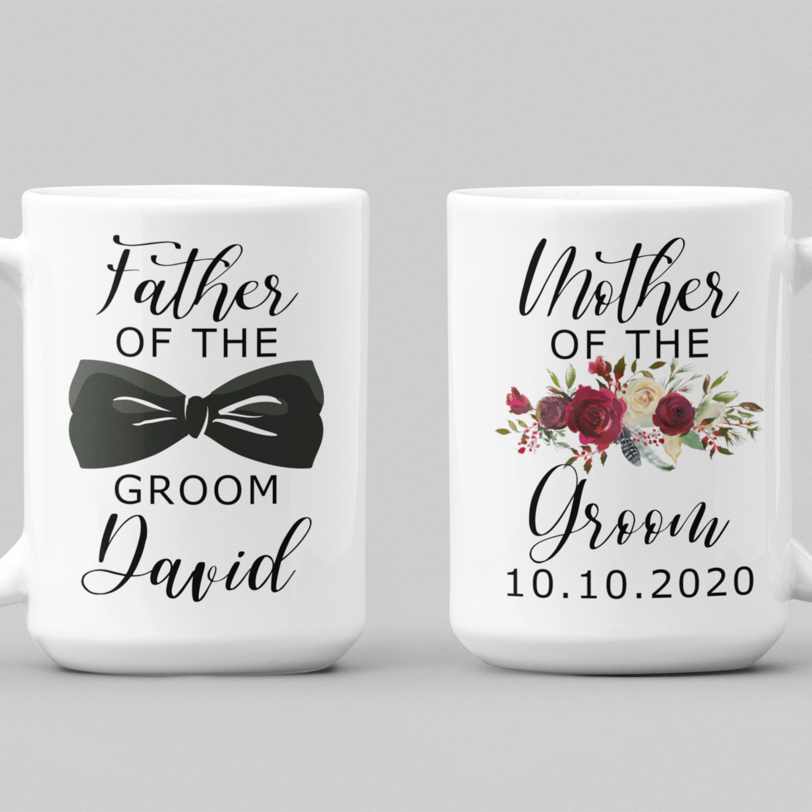 Bride and Groom Parents Wedding Gift, Father of the Bride Gift Set ...
