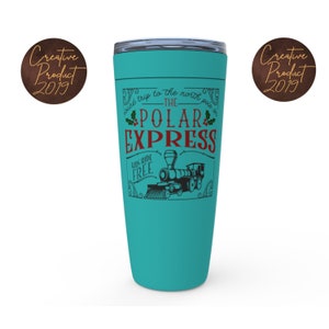 The Polar Express Hot Chocolate Cups, Merry Christmas Custom Travel Mug ...
