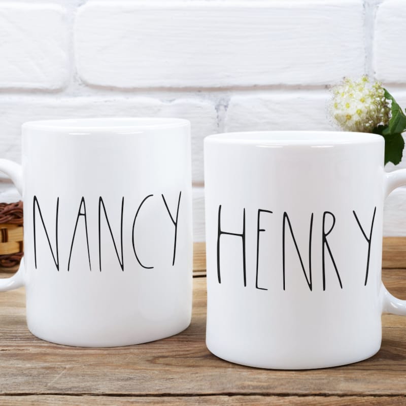 Rae Dunn Coffee Mug With Name - Etsy