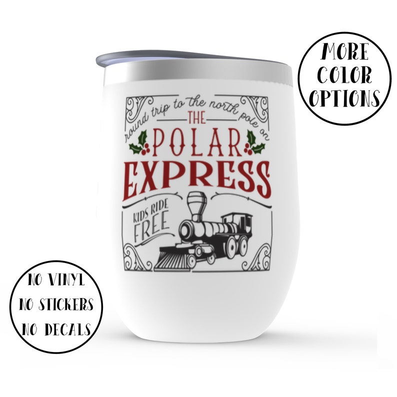 The Polar Express Custom Wine Tumbler Christmas Gift Box Hot - Etsy