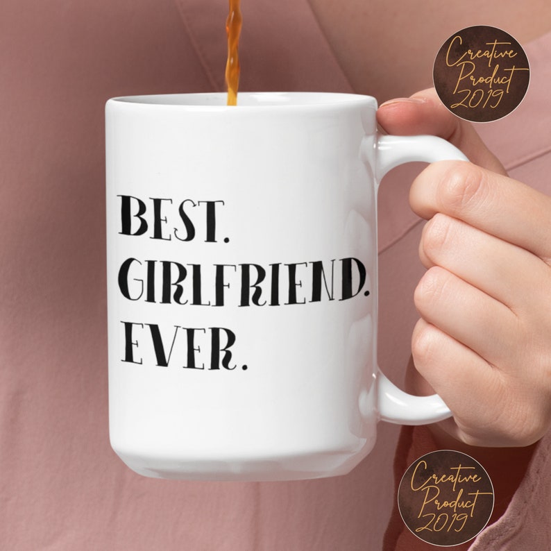 Best Girlfriend Ever Custom Love Mug, Boyfriend Name Unique Gifts for ...