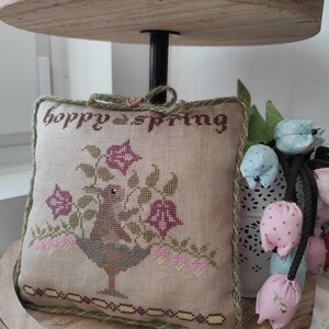 Hoppy Spring / Original Cross Stitch Design / PDF, Small Cross Stitch ...