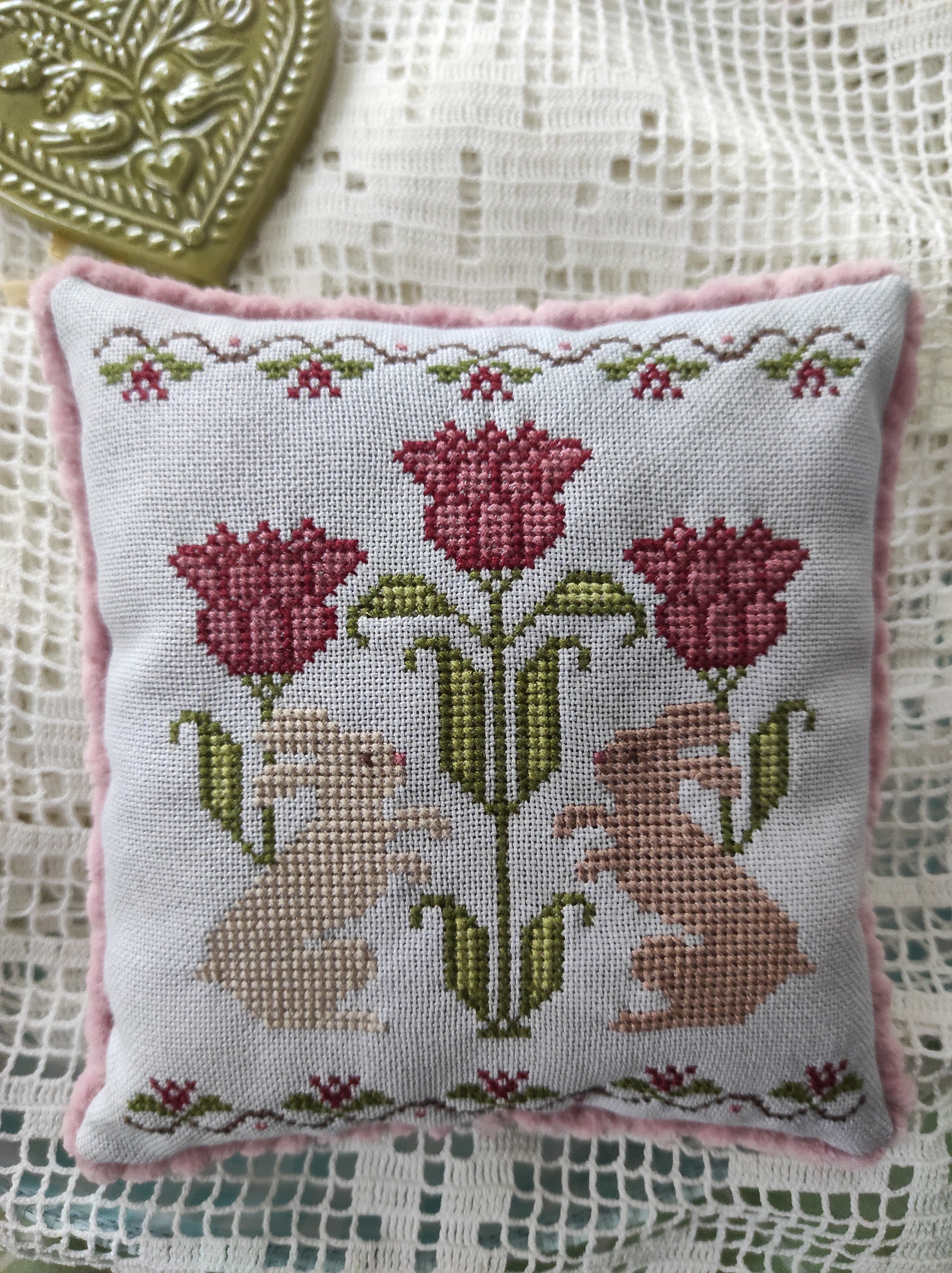 Spring Bunnies, Happy Bunny Year, Original Cross Stitch Pattern, PDF ...