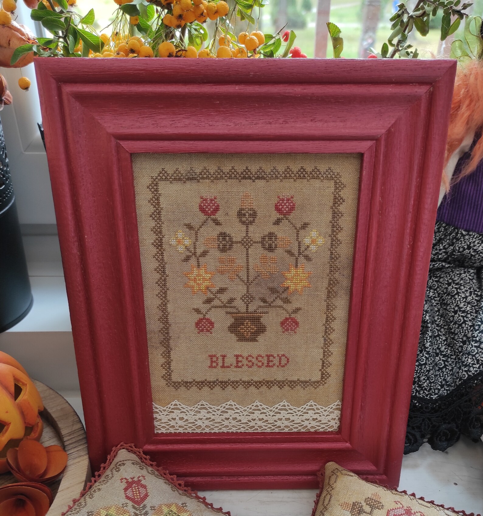 Blessed / Original Cross Stitch Design / Pdf / Autumn Design ...