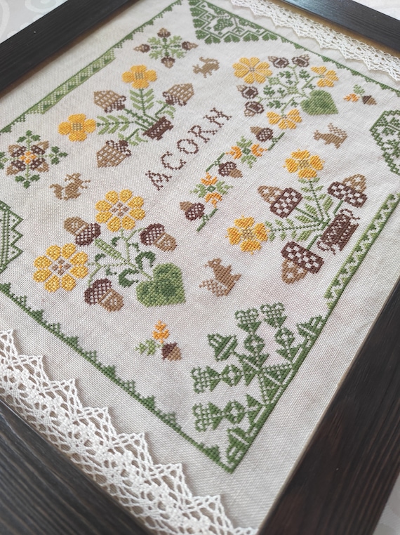 Acorn Sampler/original Cross Stitch Design/pdf - Etsy