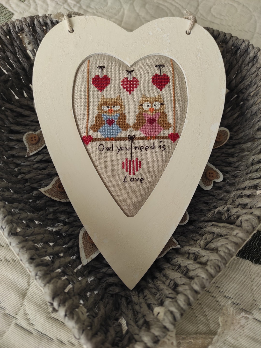 Owl You Need is Love / Original Cross Stitch Design / PDF - Etsy