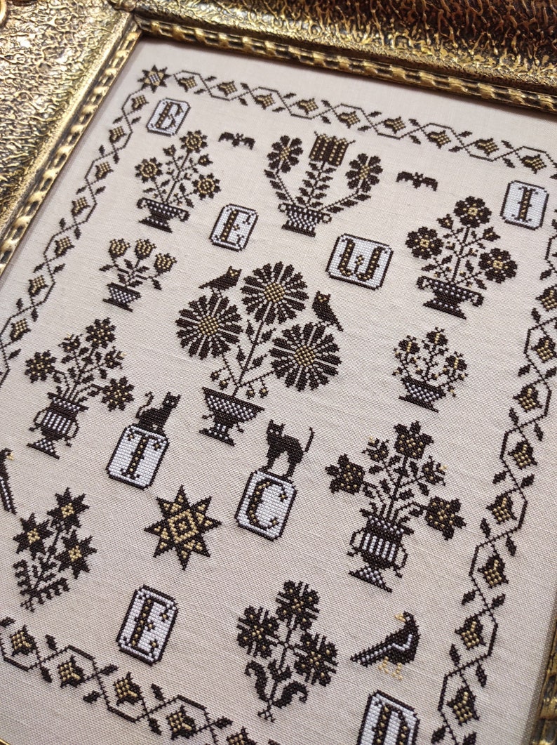 Bewitched Garden / Original Cross Stitch Pattern / Pdf - Etsy