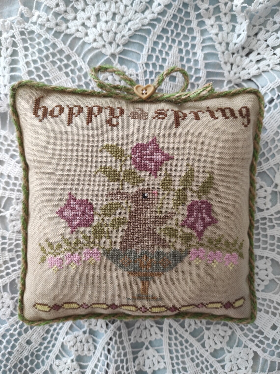 Hoppy Spring / Original Cross Stitch Design / PDF, Small Cross Stitch ...