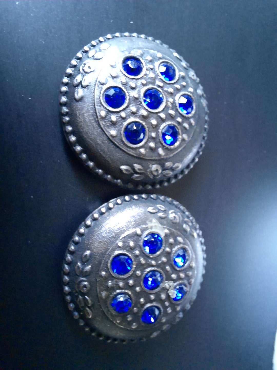 2 Paste Shoe Buttons. 2.7cm Diameter. - Etsy
