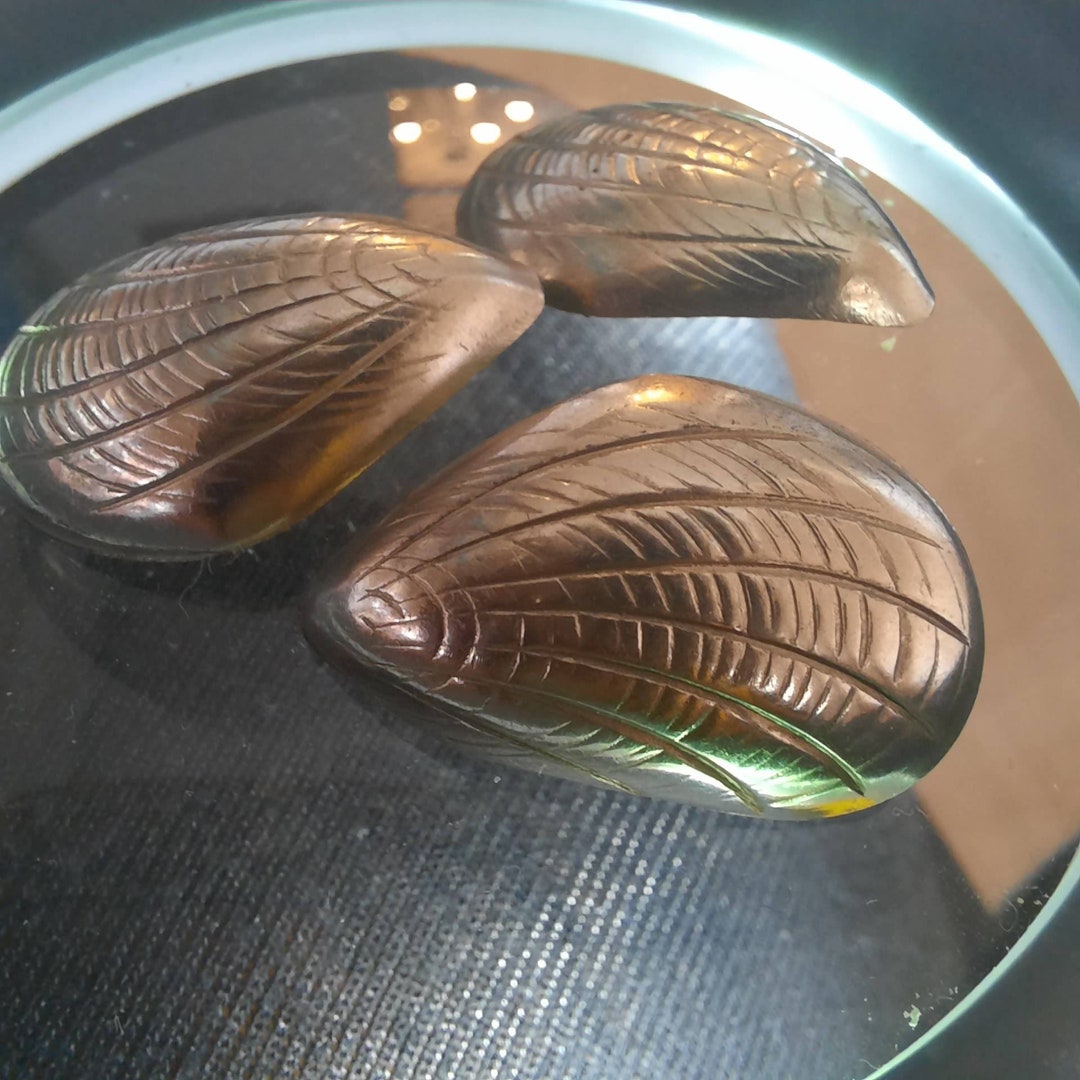 1 1920s Silver Clam Shell Art Deco Button. 1 Inch by 14mm Diameter ...