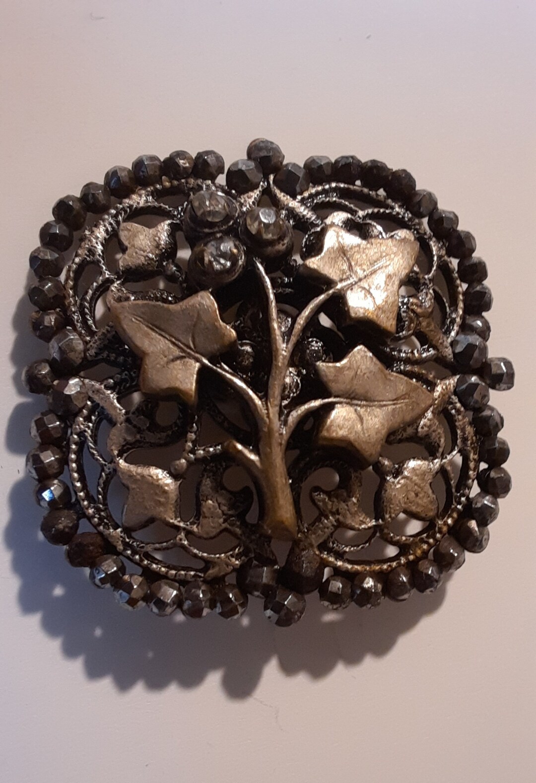Button Georgian Coronet Cut Steel and Paste. 1 Inch Diameter. - Etsy