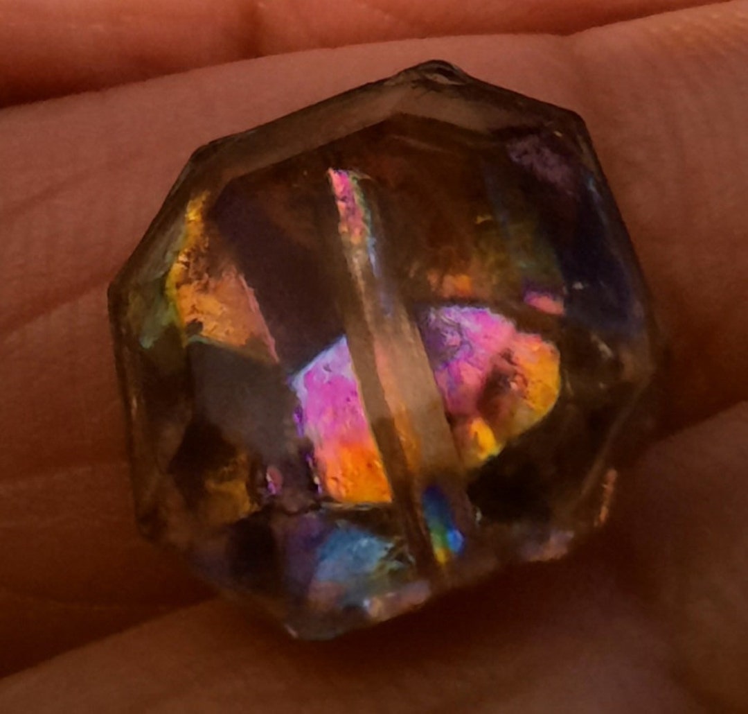 Victorian Large Paste Stone Button With Foils. 1.2cm Diameter. - Etsy