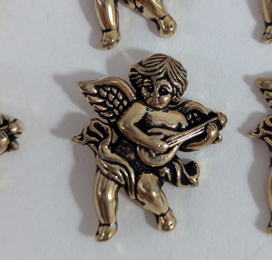 5 Cherub Buttons. 1 Inch Long and 15mmwide. - Etsy