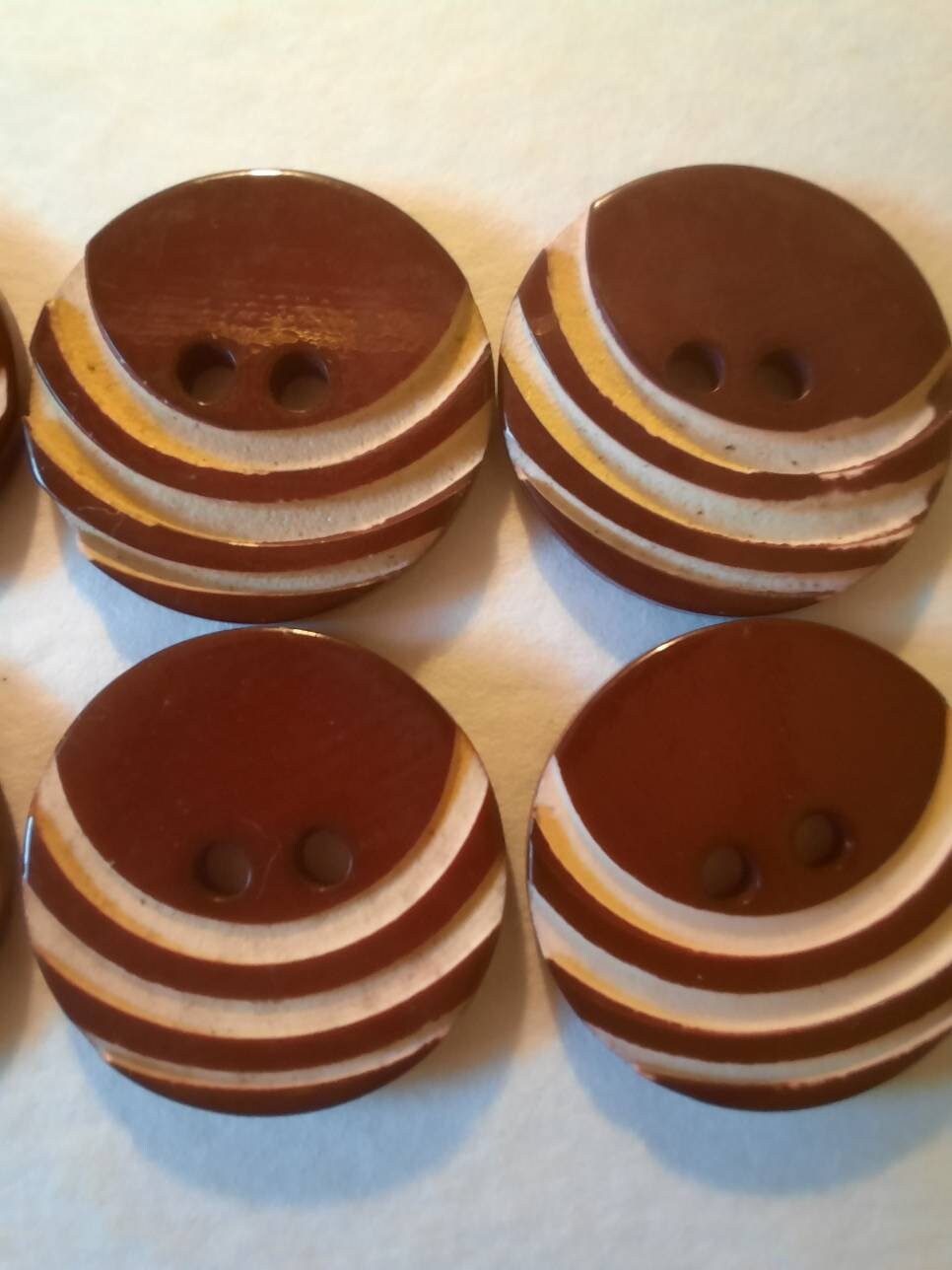 Buttons Set of 6 Art Deco Plum Color Buttons. 16mm or 1.6cm - Etsy