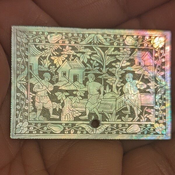 Antique Mother of Pearl Chinese Counters - Etsy UK