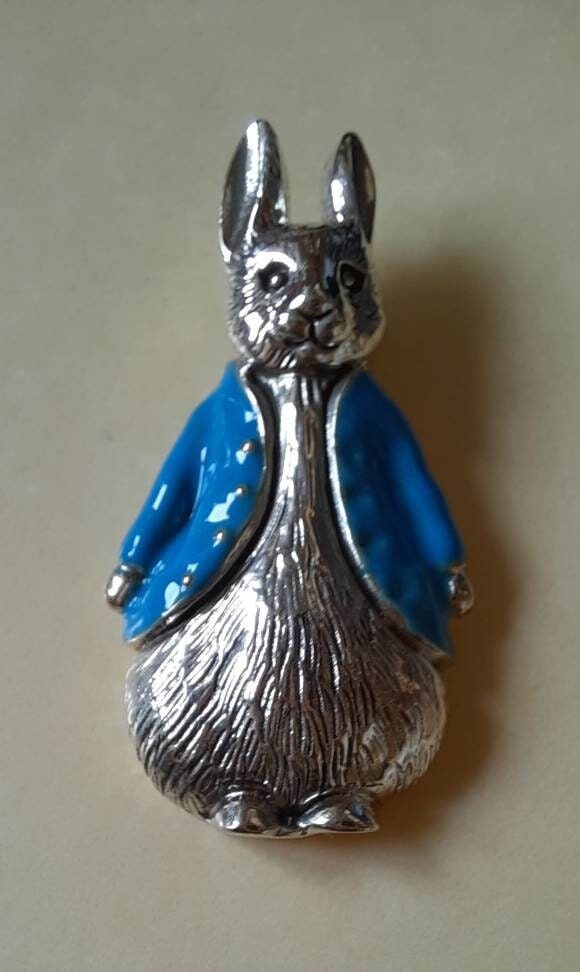 Beatric Potter Peter Rabbit Sterling Silver Pendant for - Etsy