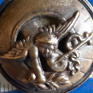 C1800s Button Winged Cherub Through the Window Embossed. 1.9 Cm Domed. - Etsy