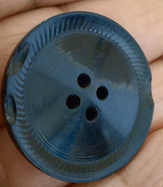 Whitby Jet Button 1920s Rare Coat Button. 1.1inch Diameter. - Etsy
