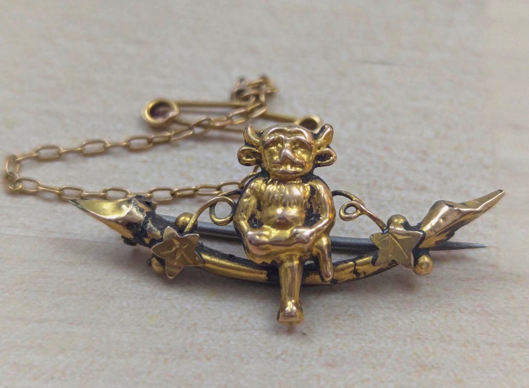 1 Lovely Small Edwardian Imp Brooch Pin. 3.5cm by 15mm Wide. - Etsy
