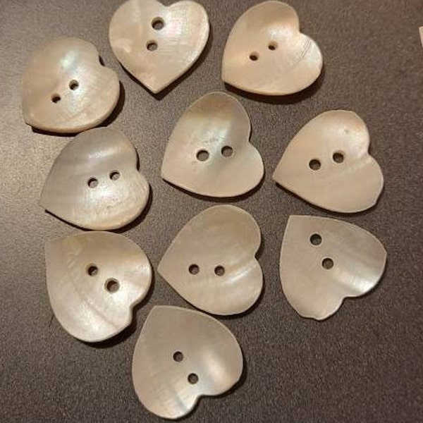 Heart Shape Buttons - Etsy