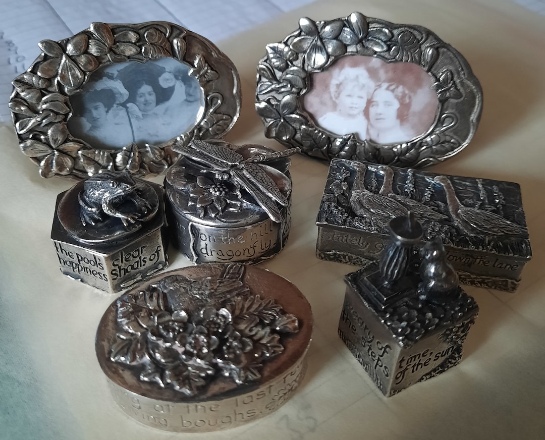 1 Beautiful Gift of Silver Scenes Boxes With Poetic - Etsy